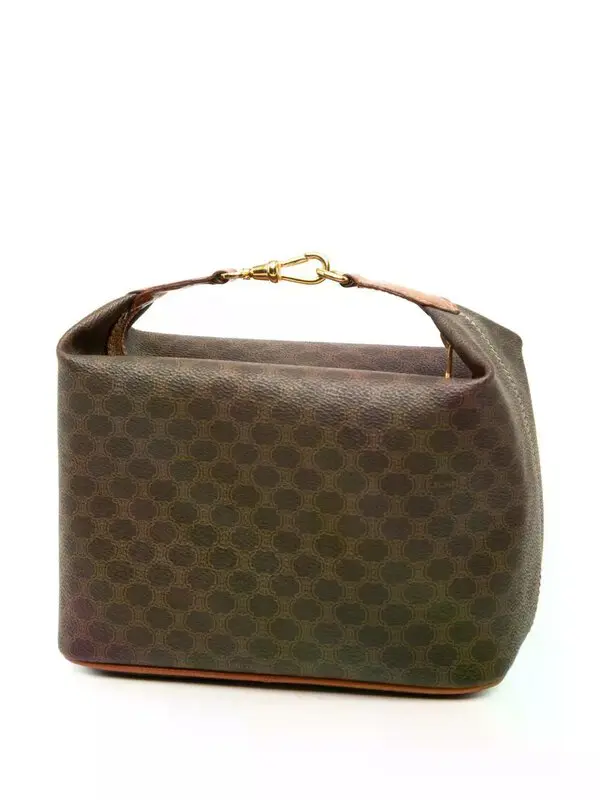 Celine 20th Century Macadam Coated Canvas Handbag