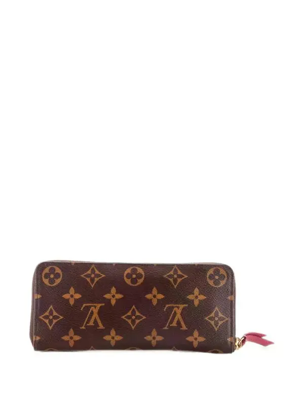 LOUIS VUITTON Clemence Wallet Monogram Canvas Small Wallets