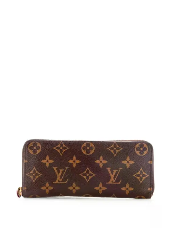 LOUIS VUITTON Clemence Wallet Monogram Canvas Small Wallets