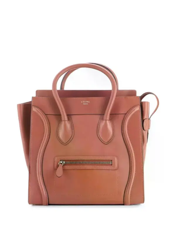 Celine Luggage Bag Smooth Leather Mini Tote Bag