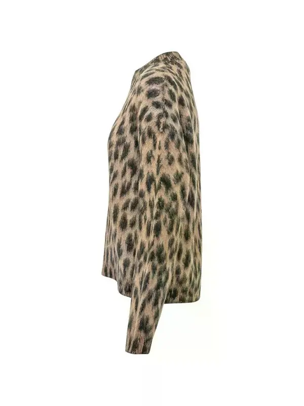 LANEUS Leopard-print Sweater