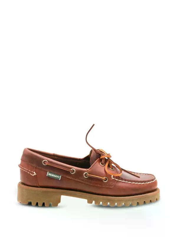 SEBAGO Lace-up Lug-sole Boat Shoes