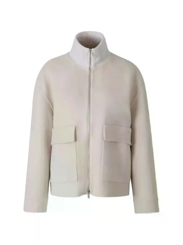 Peserico Ribbed-knit Panelled Jacket