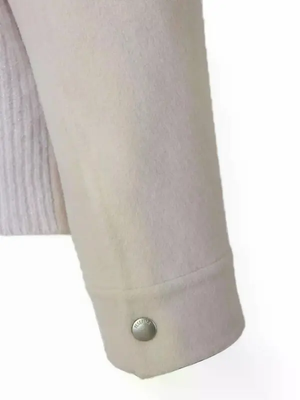 Peserico Ribbed-knit Panelled Jacket