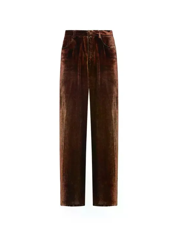 PIERRE-LOUIS MASCIA Velvet Straight-leg Trousers