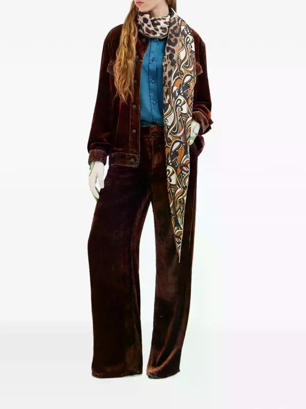 PIERRE-LOUIS MASCIA Velvet Straight-leg Trousers