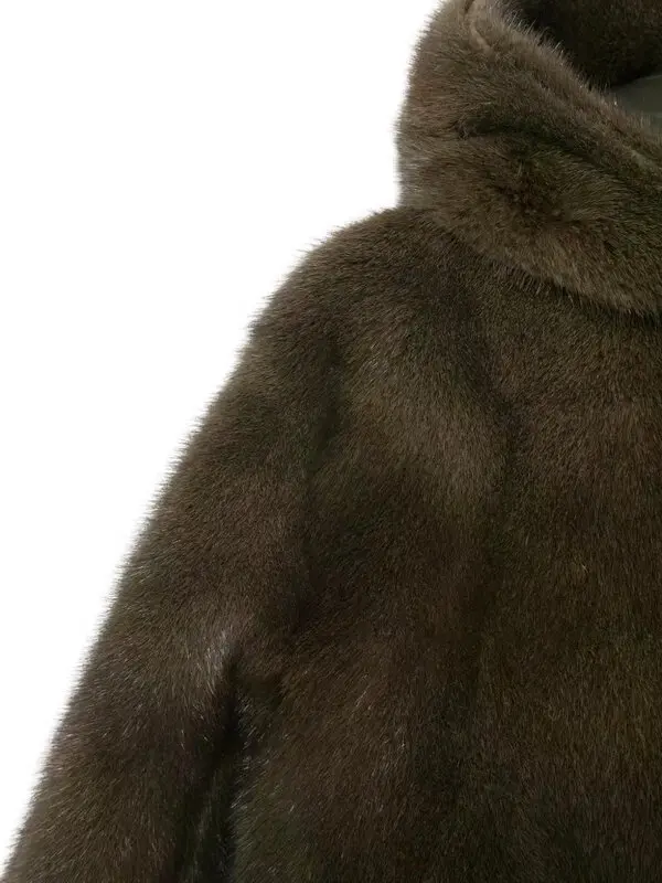 MANZONI 24 Hooded Fur Coat