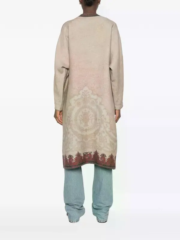 PIERRE-LOUIS MASCIA Paisley-print Blanket-stitch Kimono