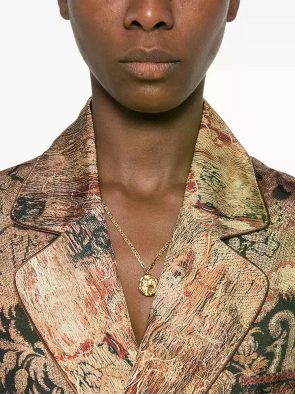 PIERRE-LOUIS MASCIA Graphic-print Double-breasted Jacket