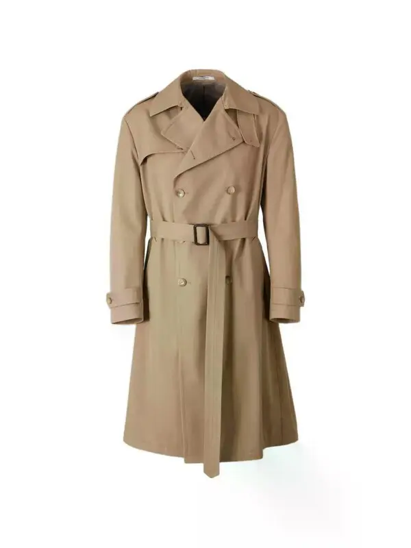 Tagliatore Double-breasted Belted Trench Coat