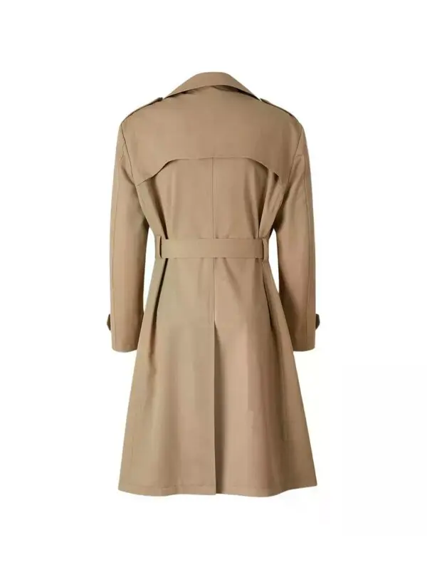 Tagliatore Double-breasted Belted Trench Coat