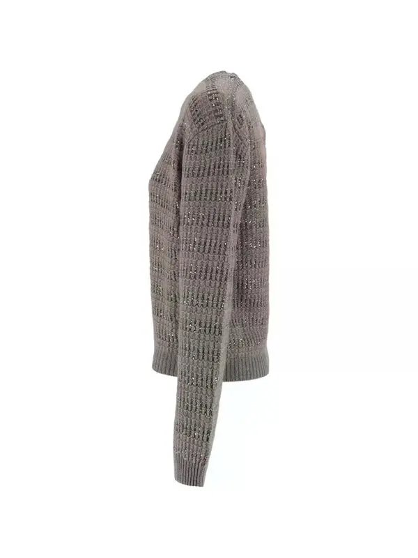 Fabiana Filippi Sequin-embellished Striped Pullover