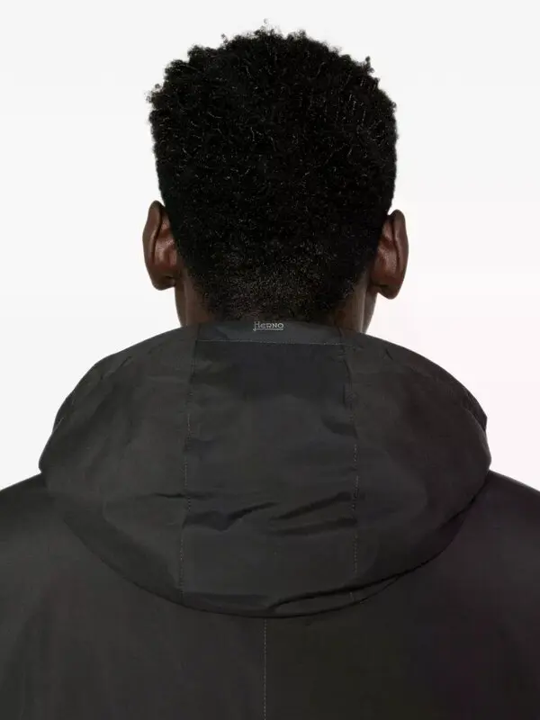 Herno Hooded Button-up Jacket