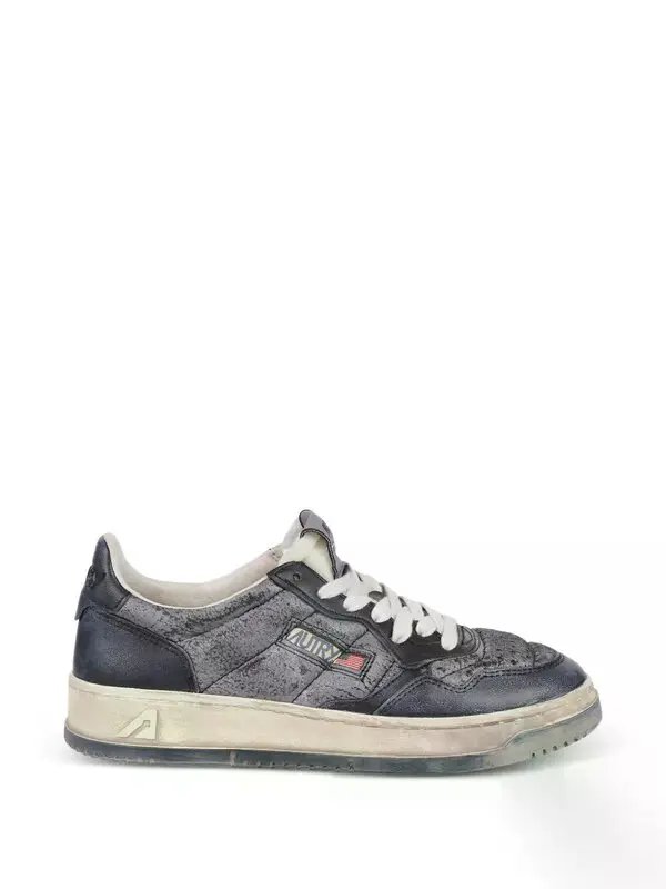 AUTRY Super Vintage Leather Sneakers - Grey