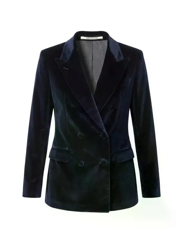 Tagliatore Paris Double-breasted Velvet Blazer