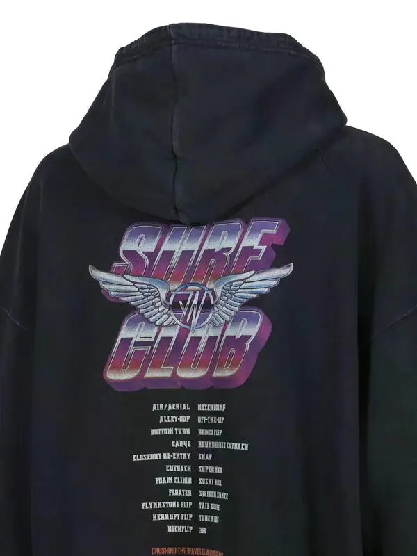 JUN/NAKAYAMA Feather-print Zip-up Hoodie