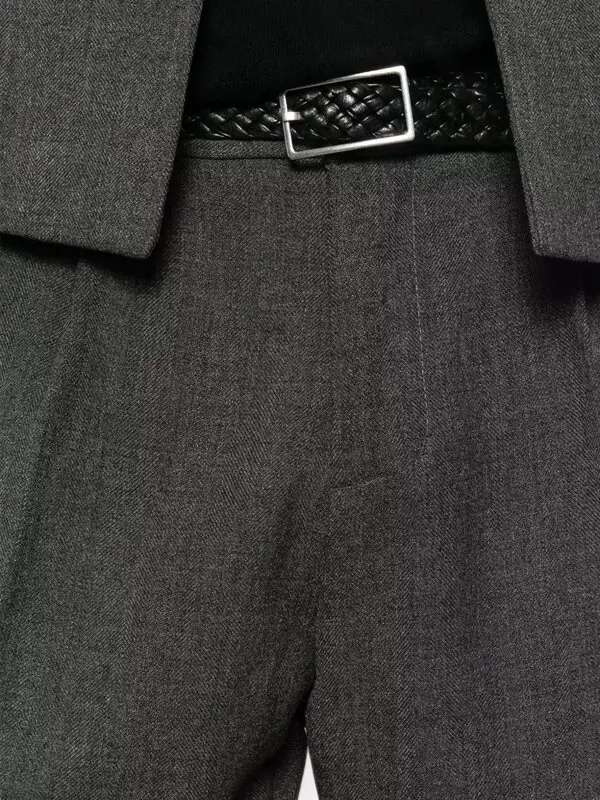 Imperial Pleated Straight-leg Trousers