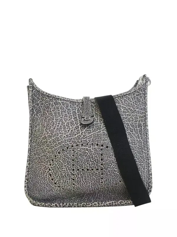 Hermès 2002 Dalmatian Buffalo Evelyne I 29 Crossbody Bag - Grey