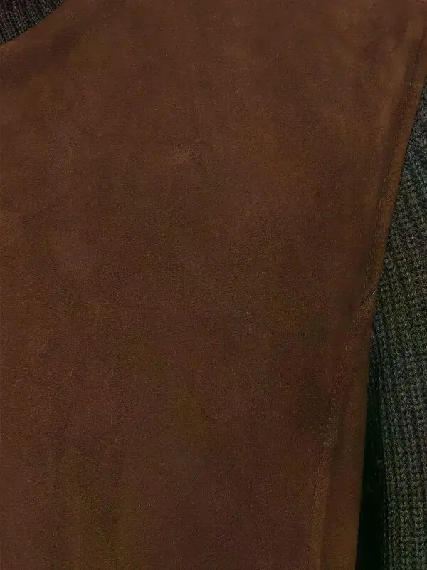 BARBA NAPOLI Panelled Leather Jacket