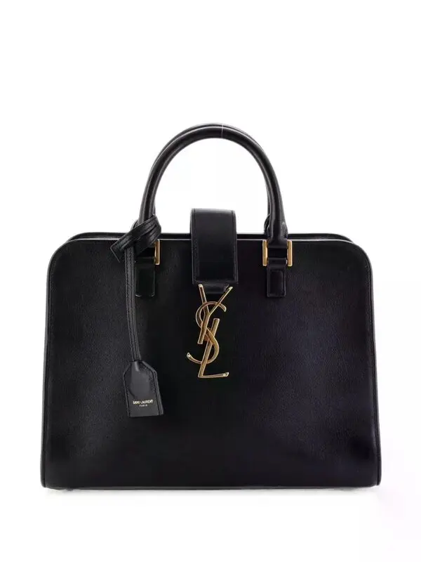 Saint Laurent Monogram Cabas Leather Baby Satchel