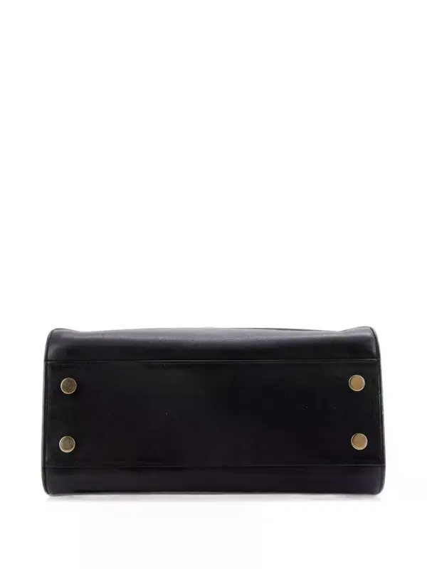 Saint Laurent Monogram Cabas Leather Baby Satchel