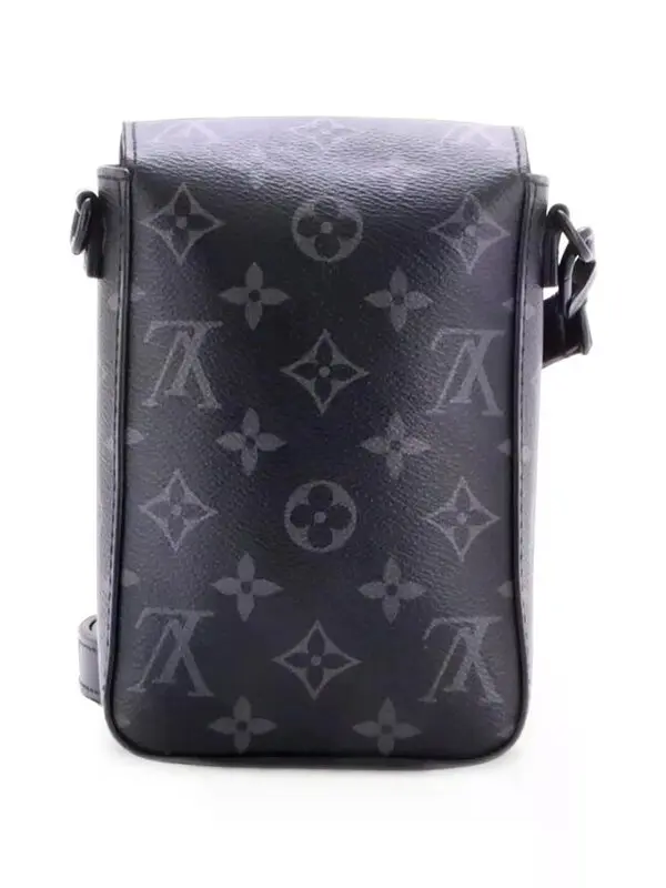 LOUIS VUITTON Monogram Eclipse Canvas S Lock Vertical Wearable Wallet Cross Body Bag