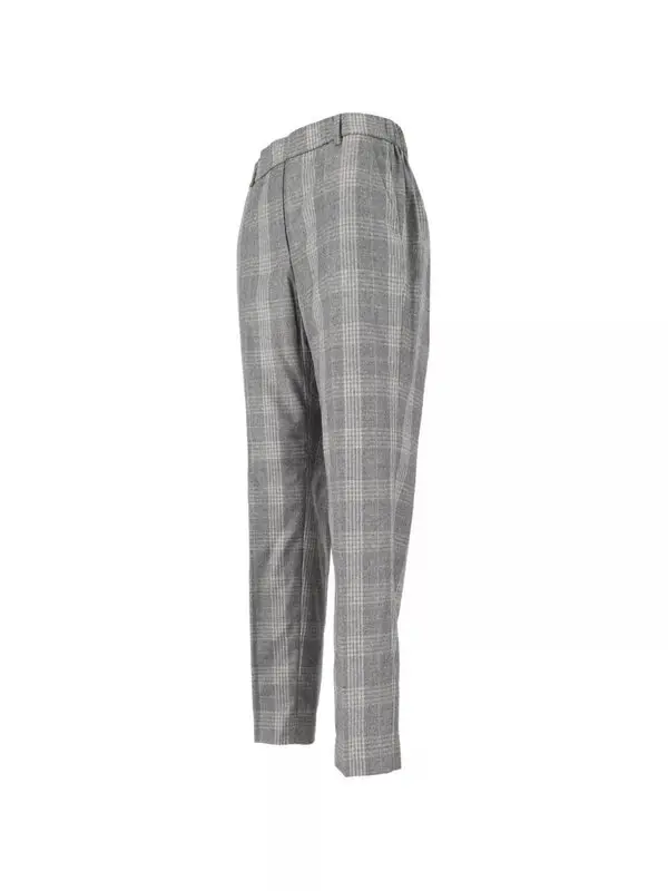 Peserico Checked Tapered Trousers