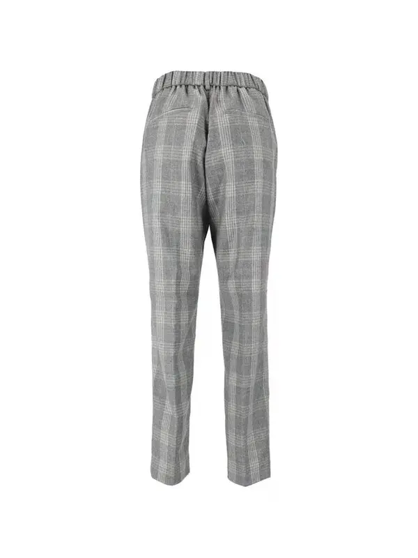 Peserico Checked Tapered Trousers