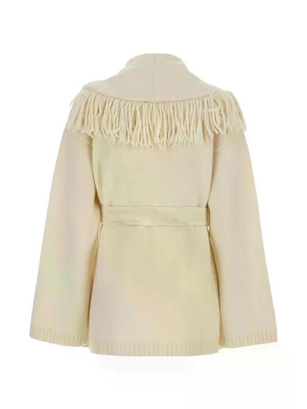 Federica Tosi Fringe-trimmed Belted Cardigan
