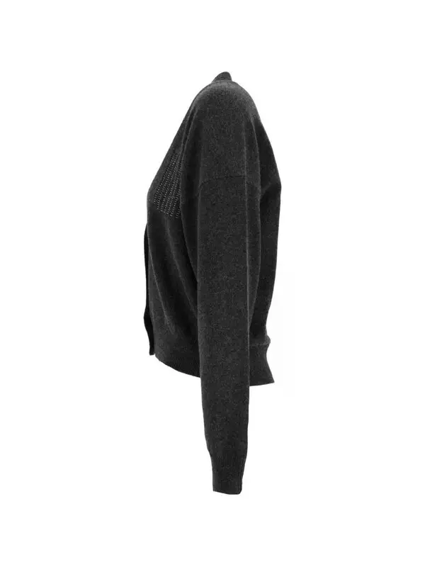 Peserico Bead-embellished V-neck Cardigan