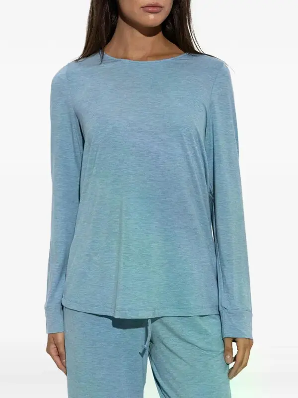 Hanro Natural Elegance Long-sleeve Pyjama Top