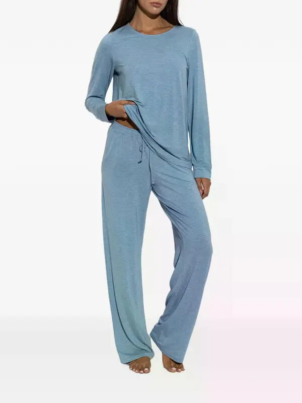 Hanro Natural Elegance Long-sleeve Pyjama Top