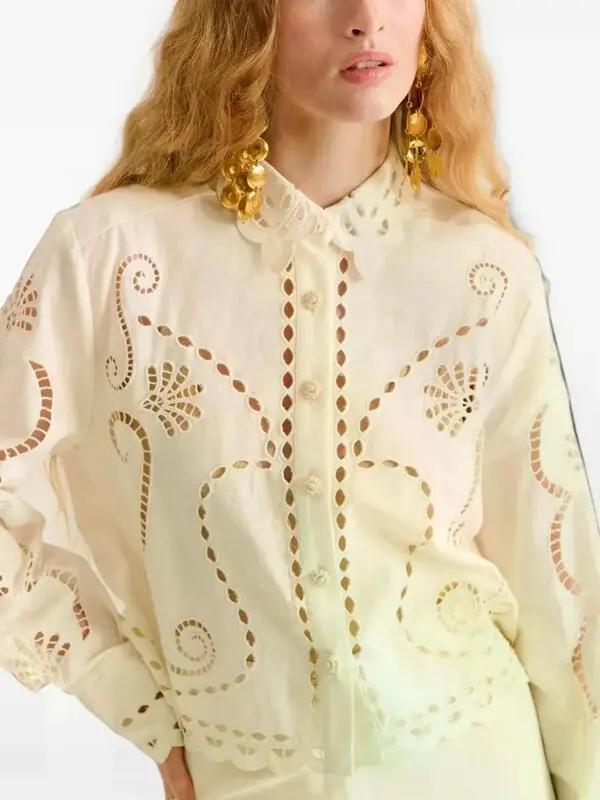 Carolina K Broderie-anglaise Scalloped Jacket
