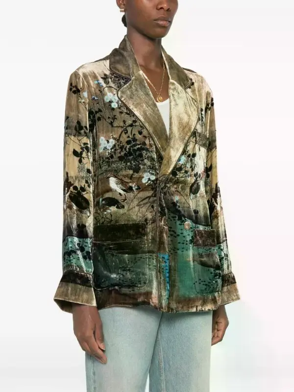 PIERRE-LOUIS MASCIA Graphic-print Blazer