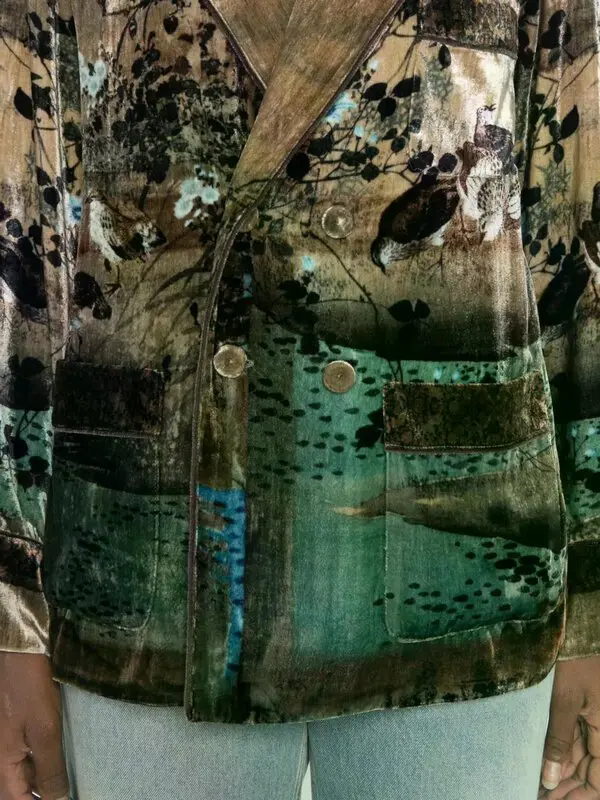 PIERRE-LOUIS MASCIA Graphic-print Blazer