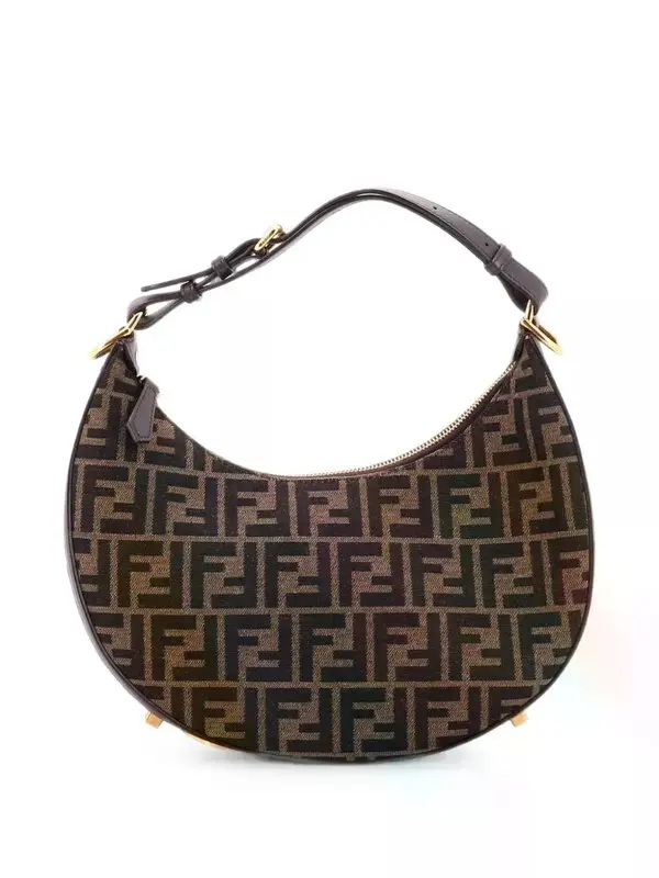 Fendi Fendigraphy Bag Zucca Canvas Small Hobo Bag