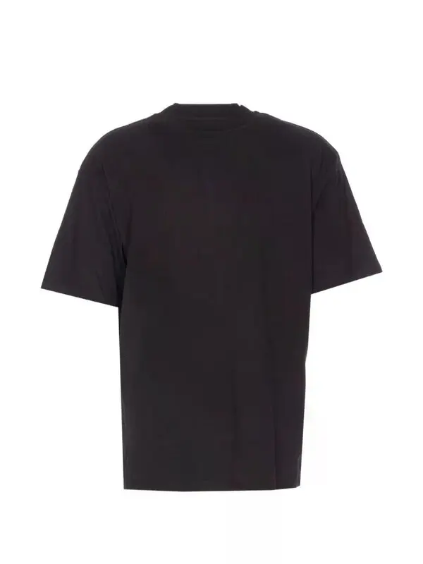 Drole De Monsieur Le Slogan-print Cotton T-shirt - Black