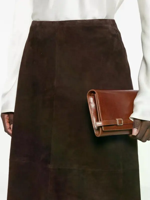 ARMA Suede Panelled Midi Skirt