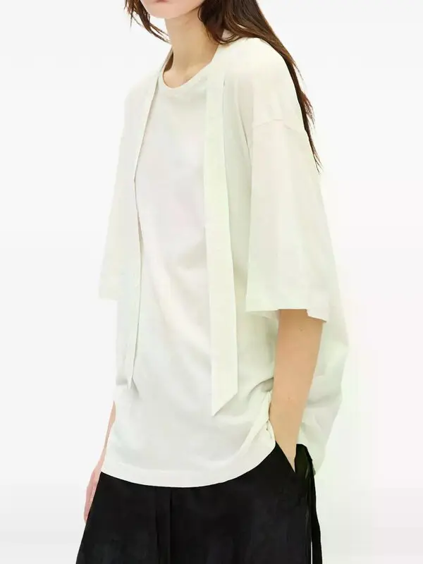 ANN DEMEULEMEESTER Lace-trim Jersey T-shirt