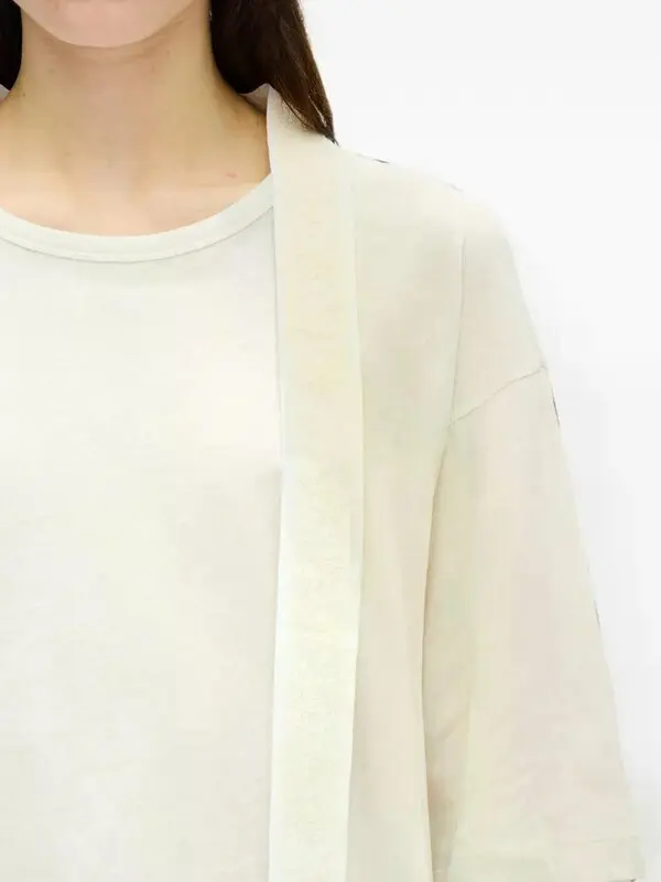 ANN DEMEULEMEESTER Lace-trim Jersey T-shirt