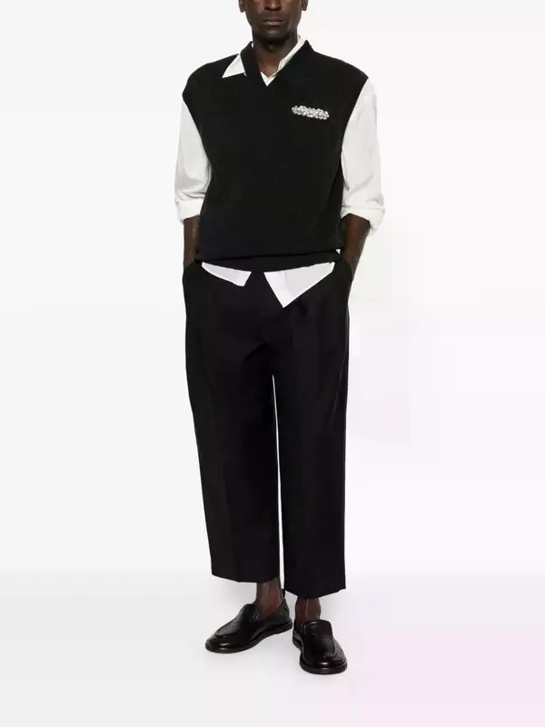 Simone Rocha Embellished V-neck Waistcoat
