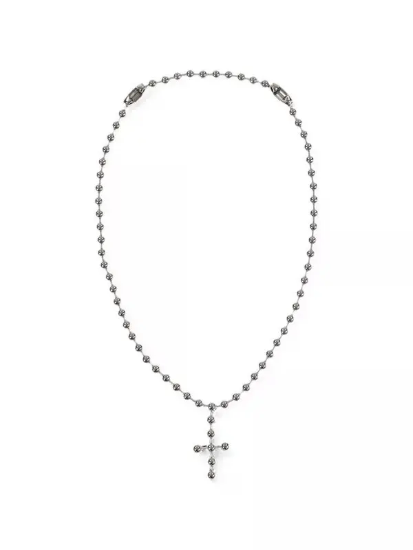 DIESEL® Ball-chain Cross Pendant Necklace