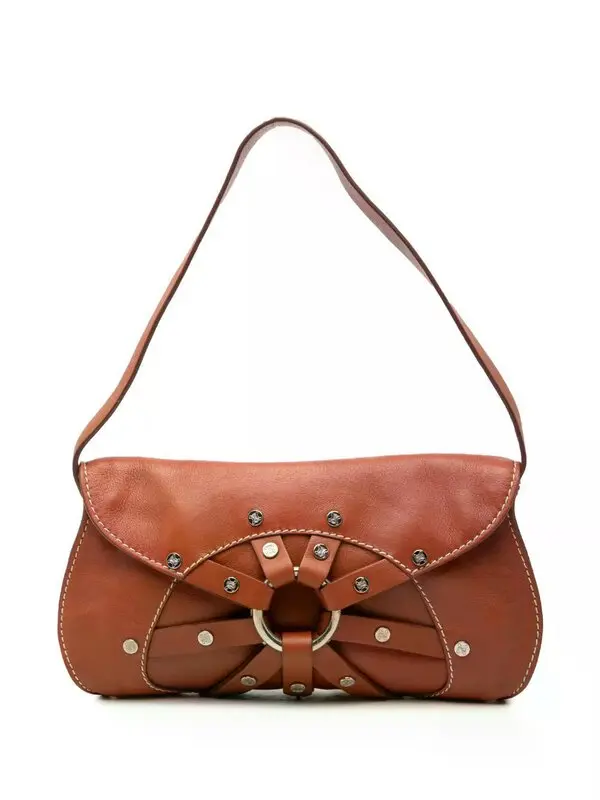 Celine Studded Leather Shoulder Bag
