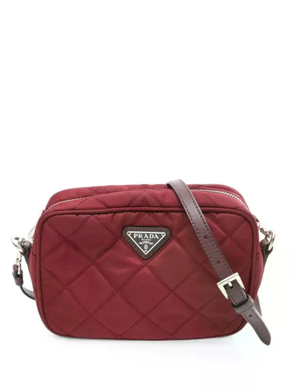 Prada Quilted Saffiano Shoulder Bag