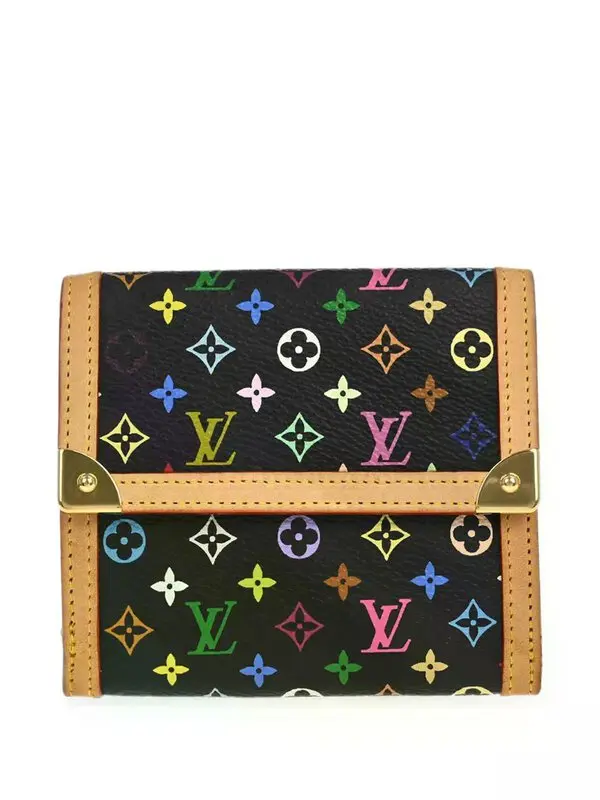 LOUIS VUITTON 2005 Monogram Multicolor Wallet - Black