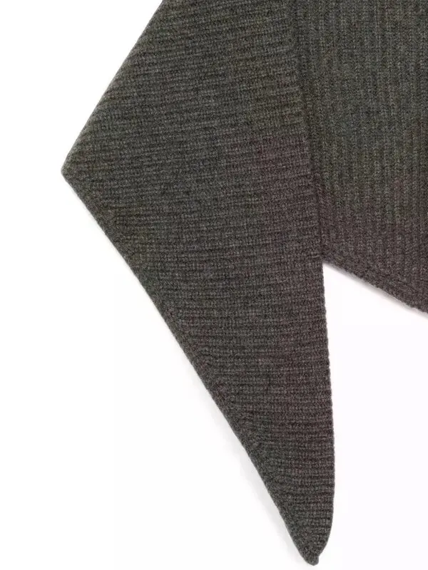 N.peal Ribbed Triangle Scarf