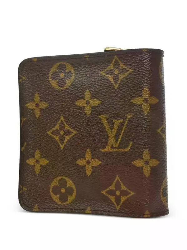LOUIS VUITTON 2003 Monogram Compact Zip Wallet