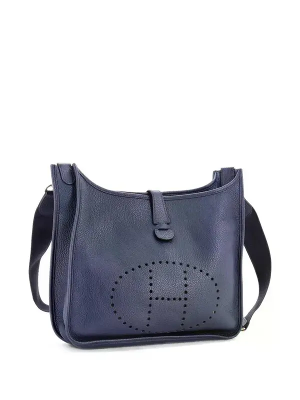 Hermès Evelyne Bag Gen Iii Clemence Gm Crossbody Bag - Blue