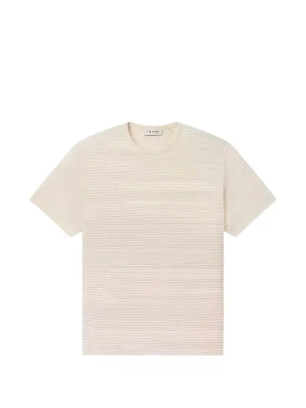 FRAME Jacquard-stripe T-shirt