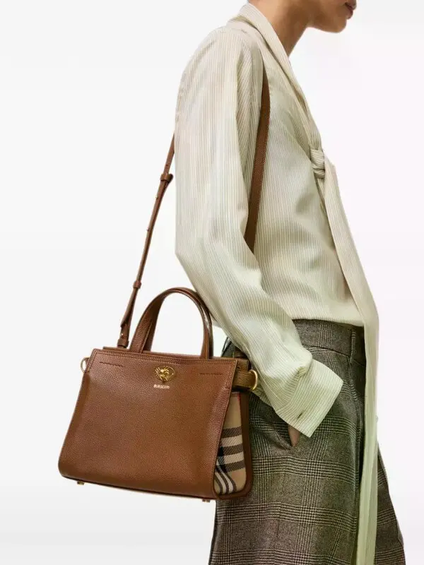 Burberry Mini Check Cotswolds Tote Bag